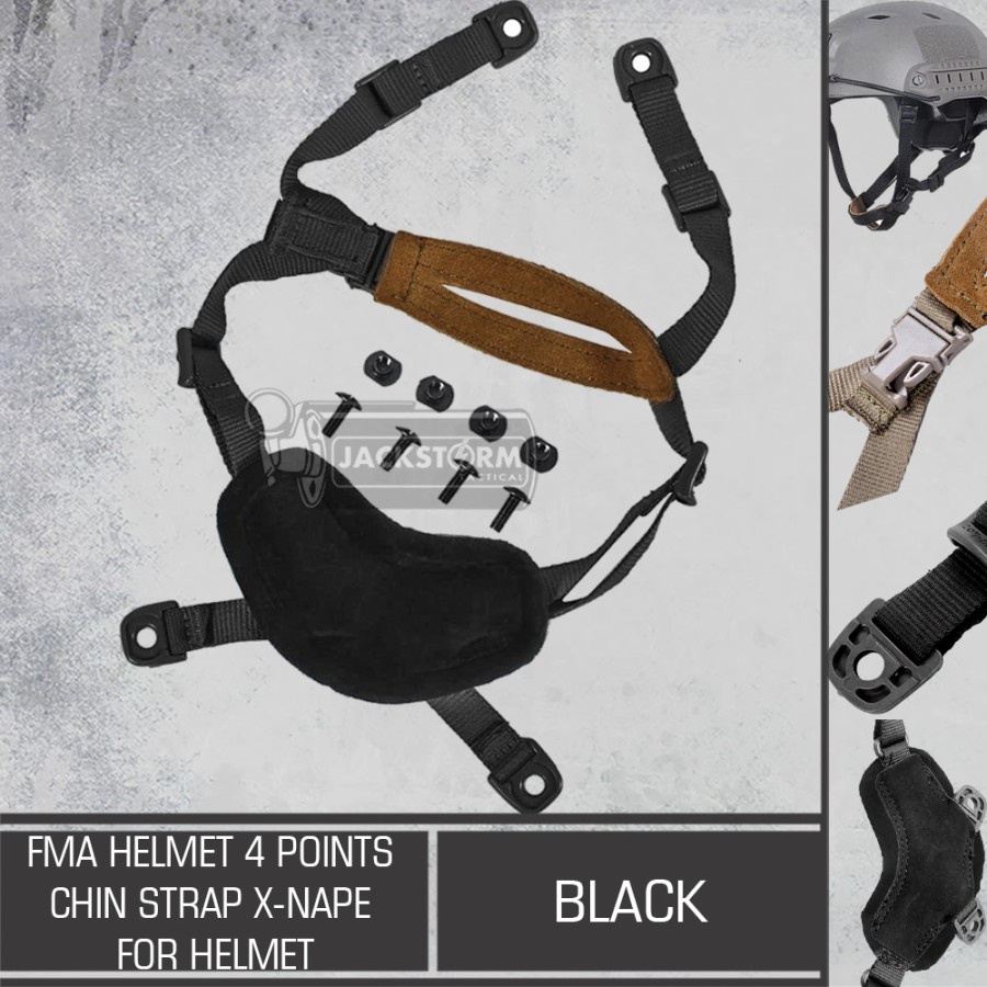 Fma Helmet 4 Points Chin Strap X-Nape for Helmet | Shopee Malaysia