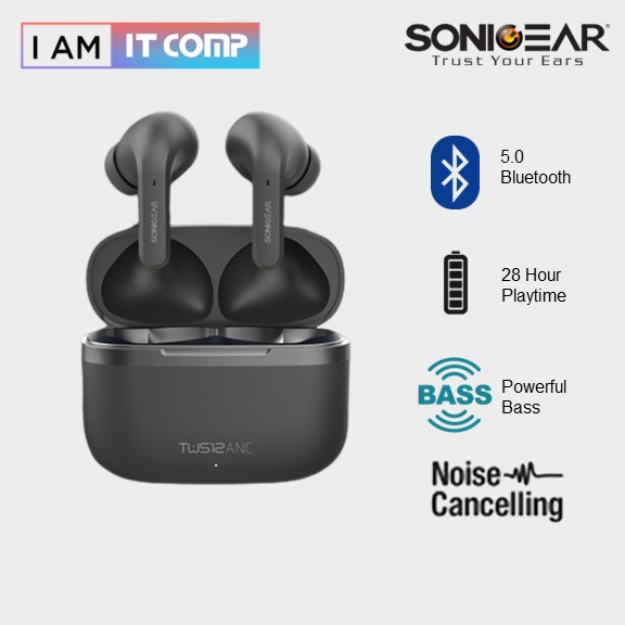 SonicGear Earpump TWS 12 ANC Bluetooth True Wireless Type-C POD ...