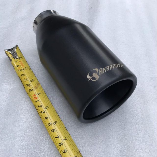 BLACK VERSION KING Akrapovic & REMUS Exhaust Tip Stainless Steel Matte ...