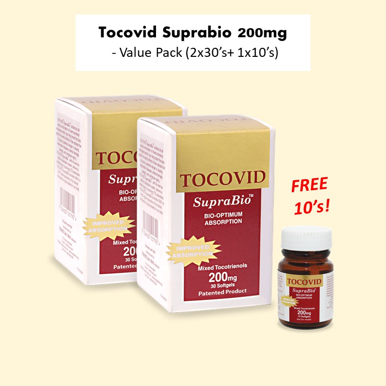Tocovid SupraBio 200mg (2x30s) + Extra 10s | Shopee Malaysia