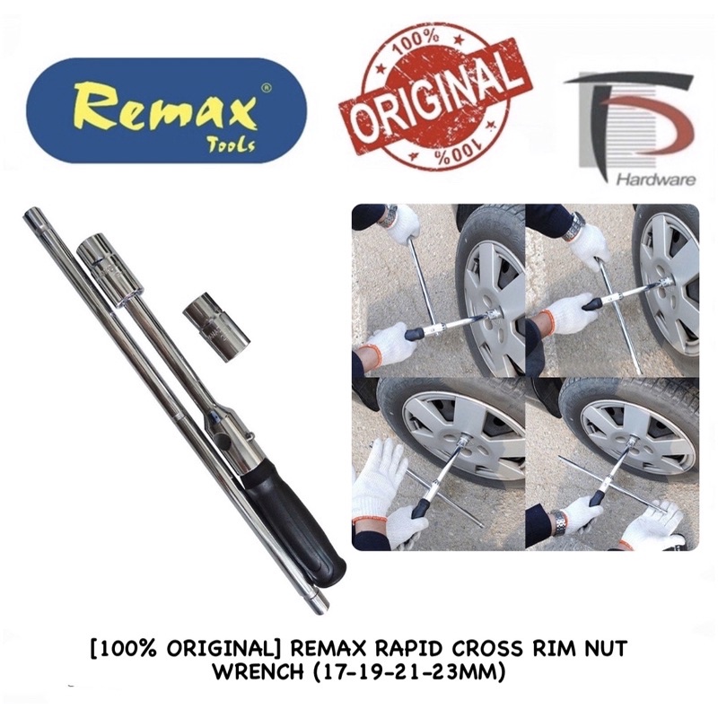 [100% ORIGINAL] REMAX RAPID CROSS RIM NUT WRENCH (17-19-21-23MM ...
