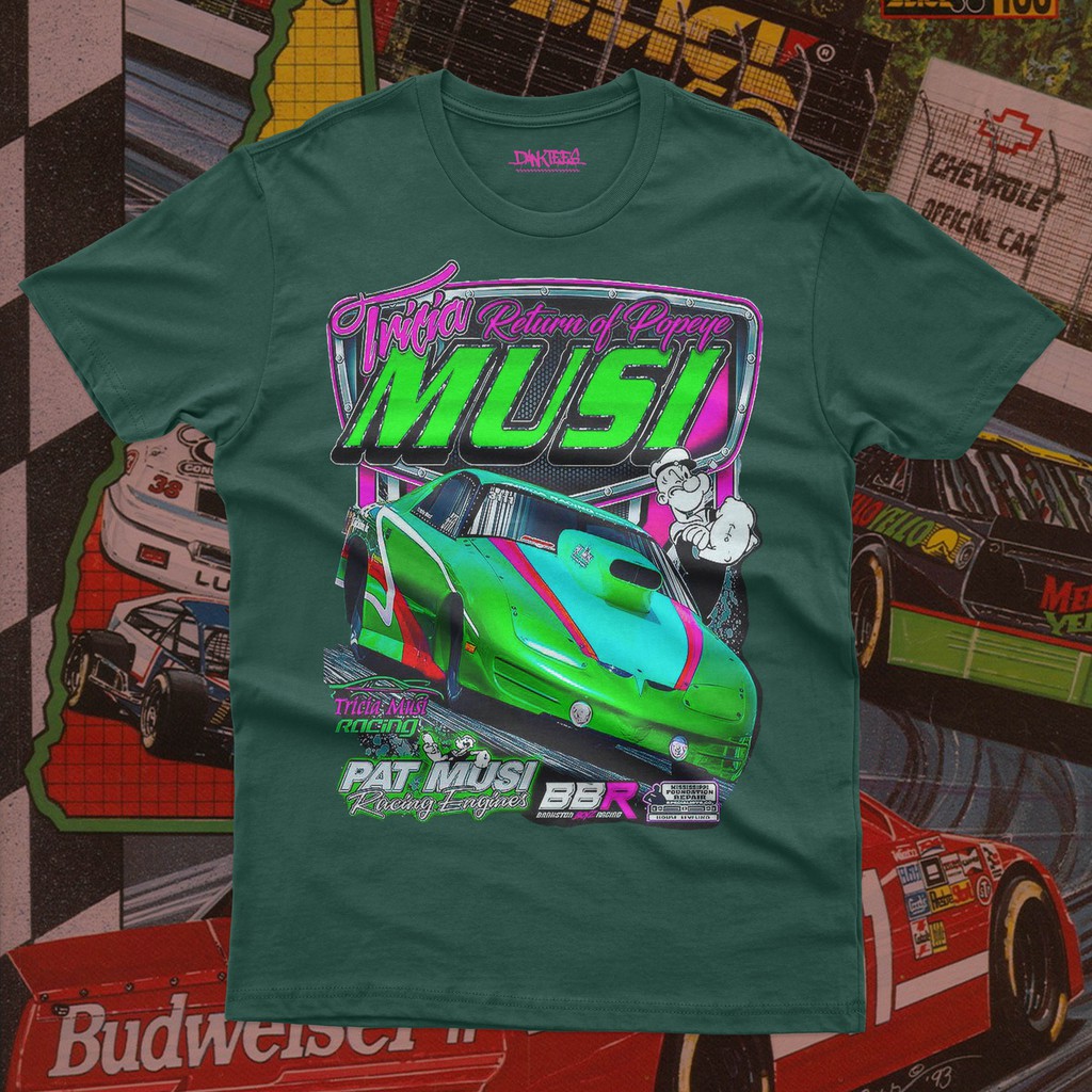 Tricia Musi Racing T-Shirt | Oversized Homage Tshirt | Racer Outfit ...