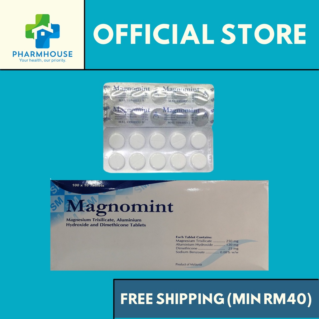 SM Magnomint 30's (Ubat Gastrik/ Indigestion/ Heart Burn) | Shopee Malaysia