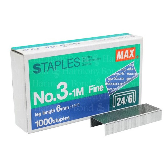 MAX Staples NO.3-1M Fine (MS901112) / Bullet / Dawai Kokot / Ubat ...