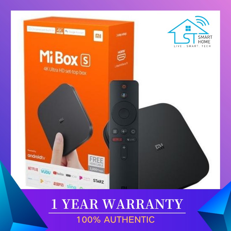 (Global Version) Xiaomi Mi Box S 4K HDR Android TV Box With Google ...