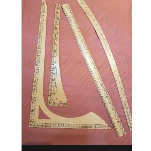 Pembaris Jahitan/pembaris baju/pembaris set/pembaris plastik | Shopee ...