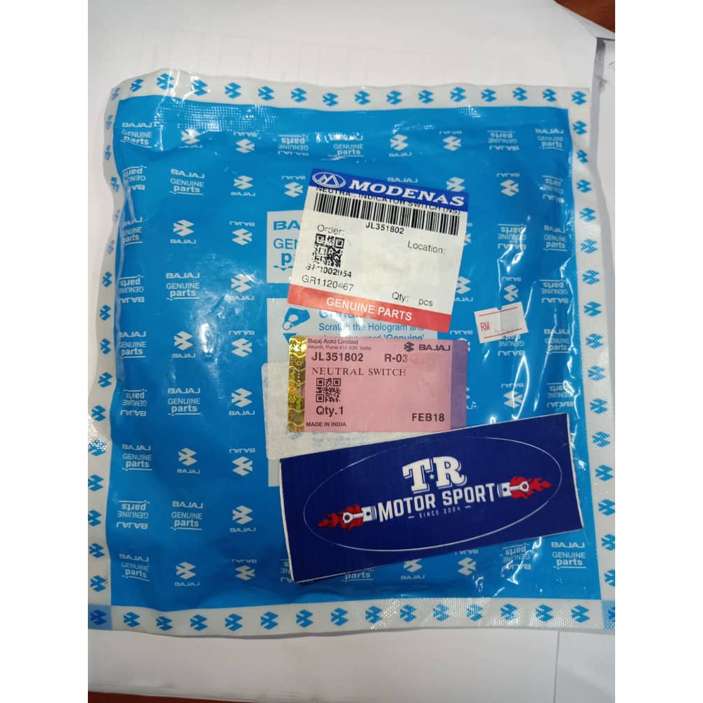 BAJAJ / MODENAS PULSAR NS 200 NEUTRAL INDICATOR SWITCH | Shopee Malaysia