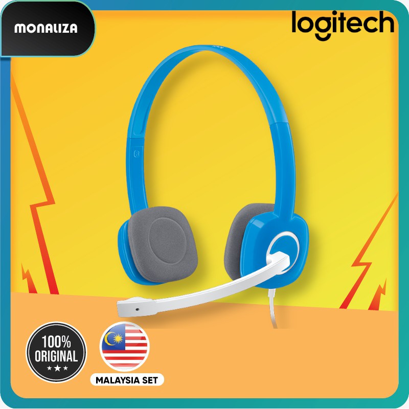Logitech Stereo Headset H150 - Sky Blue | Shopee Malaysia