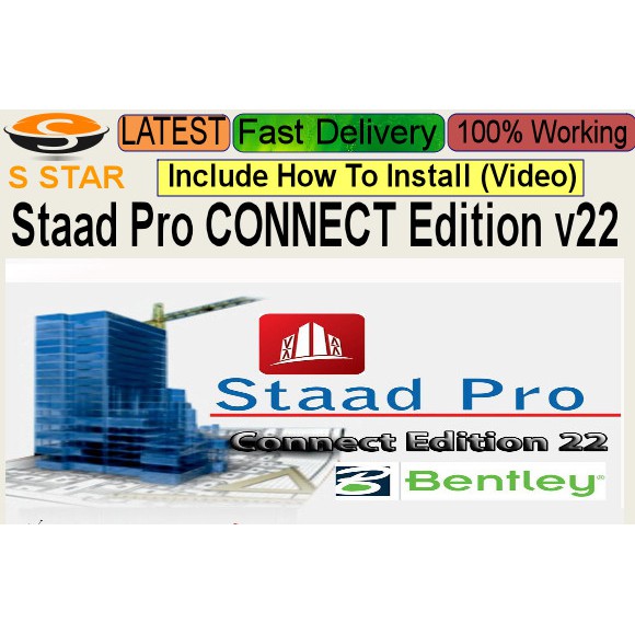 Staad Pro CONNECT Edition v22 [LIFETIME & FULL WORKING] Full Version | Shopee Malaysia