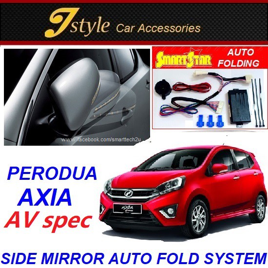 Perodua Axia Auto Flip Folding Side Mirror System | Shopee Malaysia