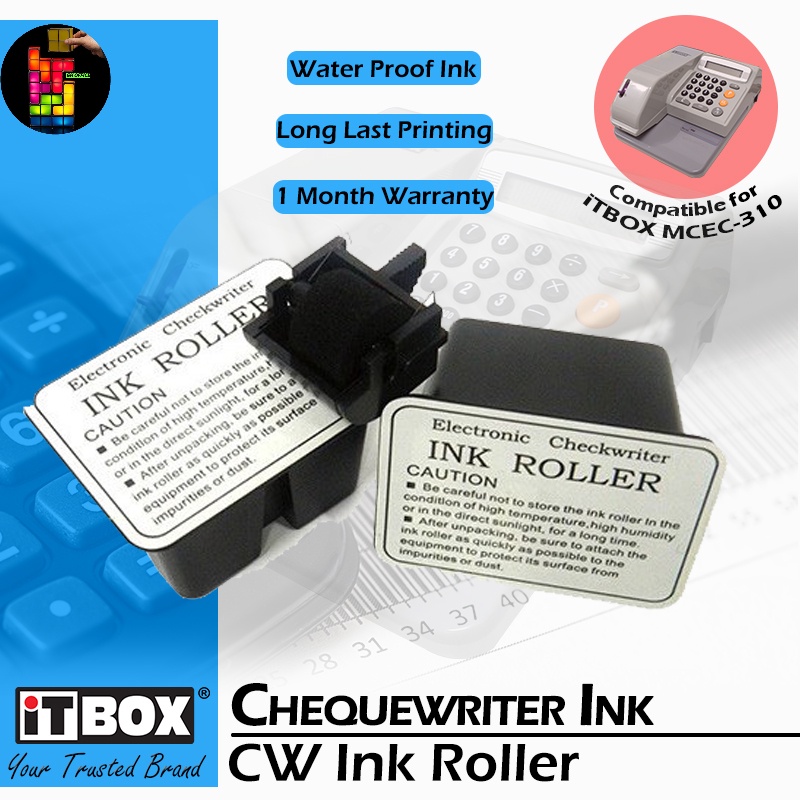 CW Ink Roller | Cheque Writer Black Color Ink Roller | iTBOX MOA MCEC ...