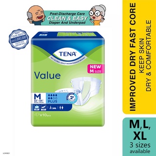 Tena Value Adult Diaper - M, L, XL (2X Absorbency) | Shopee Malaysia