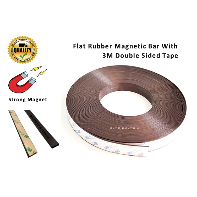 DSMAJU 3M Tape Magnet Self Adhesive Rubber Magnetic Bar Mosquito net ...