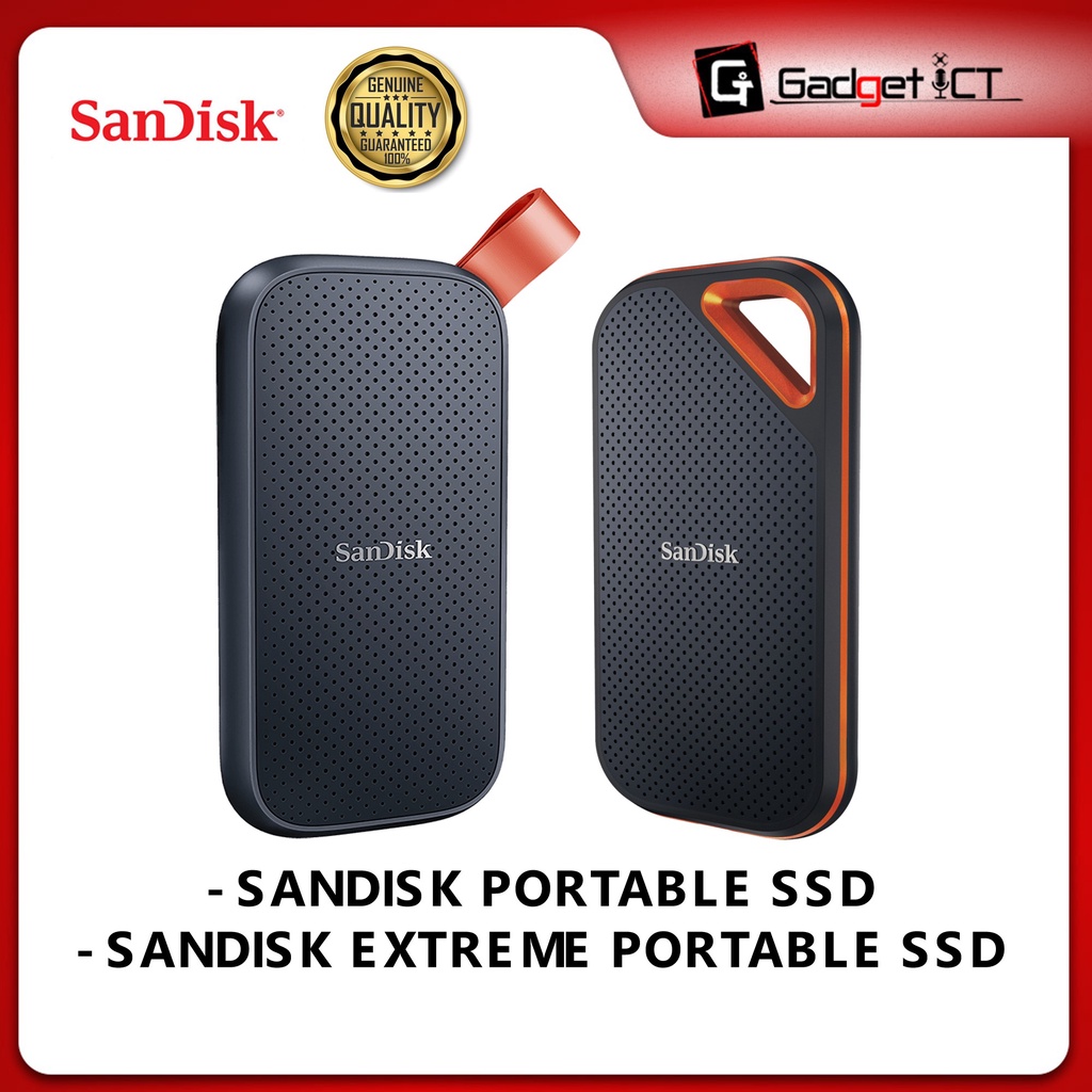 SANDISK PORTABLE SSD E30 / E61 480GB/500GB/1TB/2TB | Shopee Malaysia