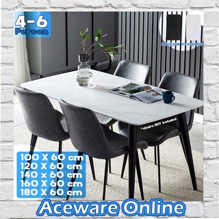 Eames Dining Table Set Meja Makan Murah Study Table Modern Marble Style ...