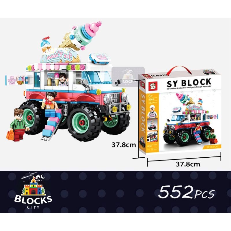 SY Block Ice Cream Food Truck Building Blocks 552pcs | Shopee Malaysia