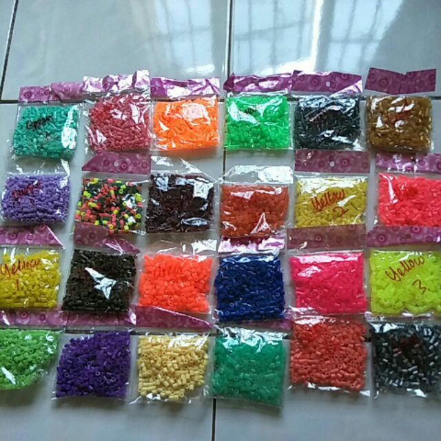 Part 2- Perler beads pack (+/-200pcs) 5mm | Shopee Malaysia