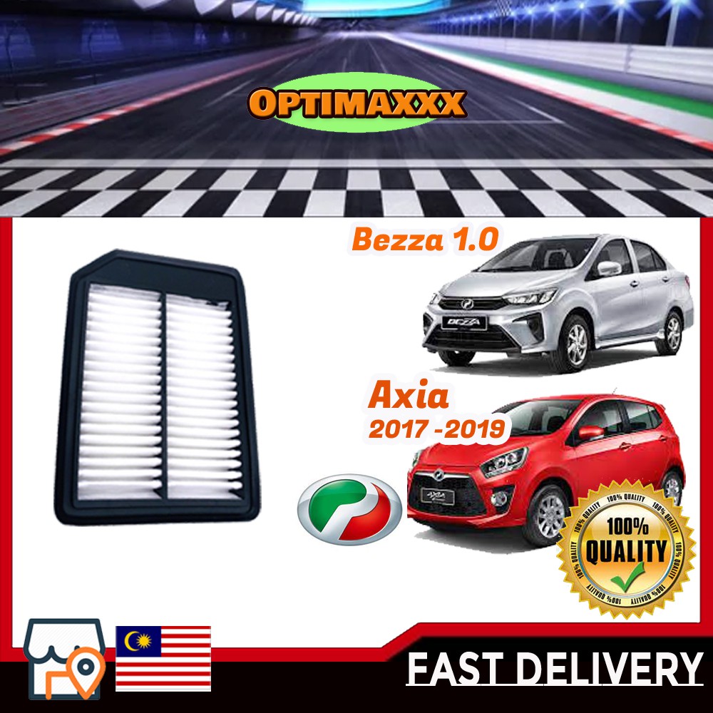 Perodua Bezza 1.0 / Axia New 2017-2019 AIR FILTER 17801-BZ140 | Shopee ...