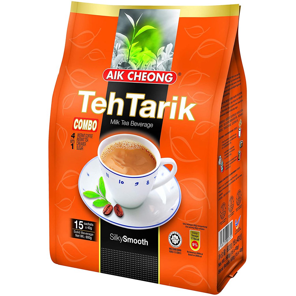 AIK CHEONG Teh Tarik 4in1 600g (40g x 15 sachets) - Combo | Shopee Malaysia