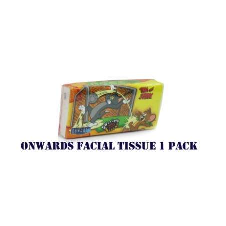 Onwards facial tissue - 1 pack Tom & Jerry Travel Pack ( 1 Pack x ...