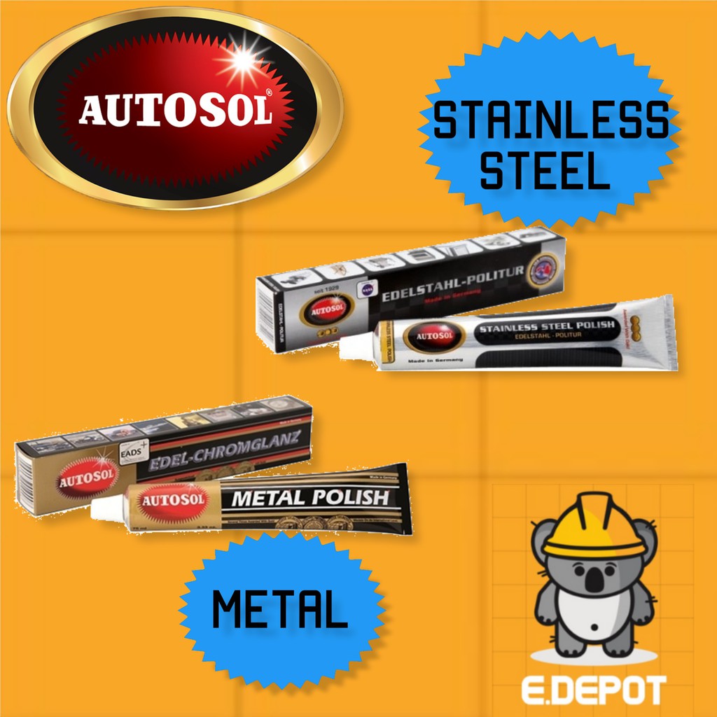 AUTOSOL 100% ORIGINAL 75ML Stainless Steel / Metal Polish | Shopee Malaysia
