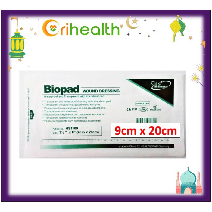[ REDUCTION MYR 0.20 ] Sterile BIOPAD Wound Dressing Waterproof plaster ...