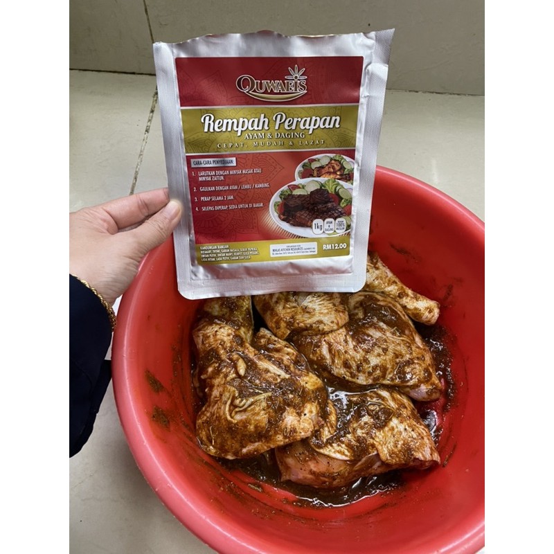 REMPAH PERAPAN Resepi Arab Untuk 1kg Ayam/Daging Mudah Dimasak | Shopee ...