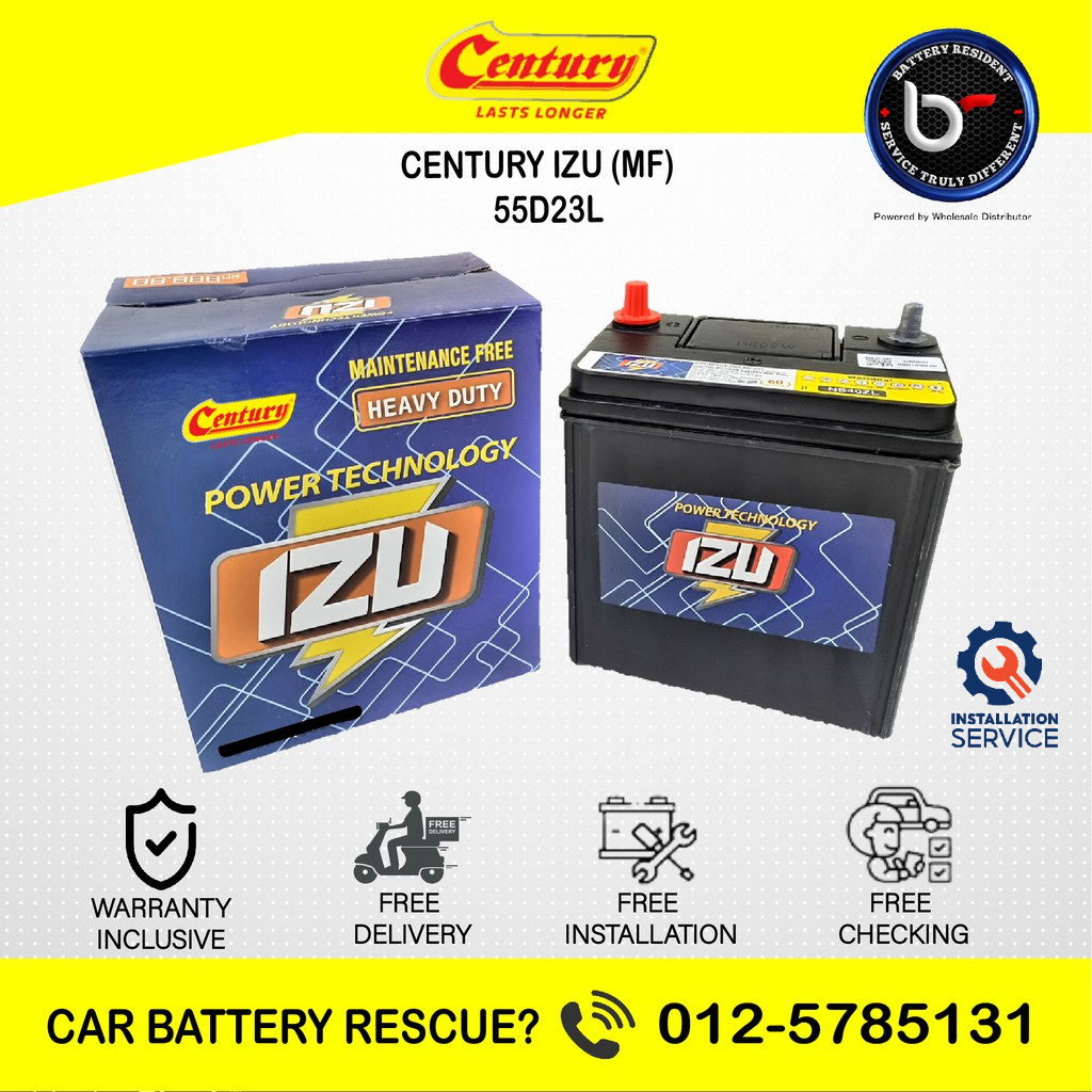 [ Installation Provided ] 55D23L | D23 | D23L ] CENTURY IZU MF | Car ...