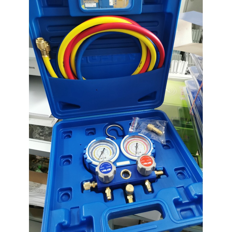 VALUE VMG-2-R32-B R32/R410A/R134A/R22/R407C MANIFOLD GAUGE SET | Shopee Malaysia