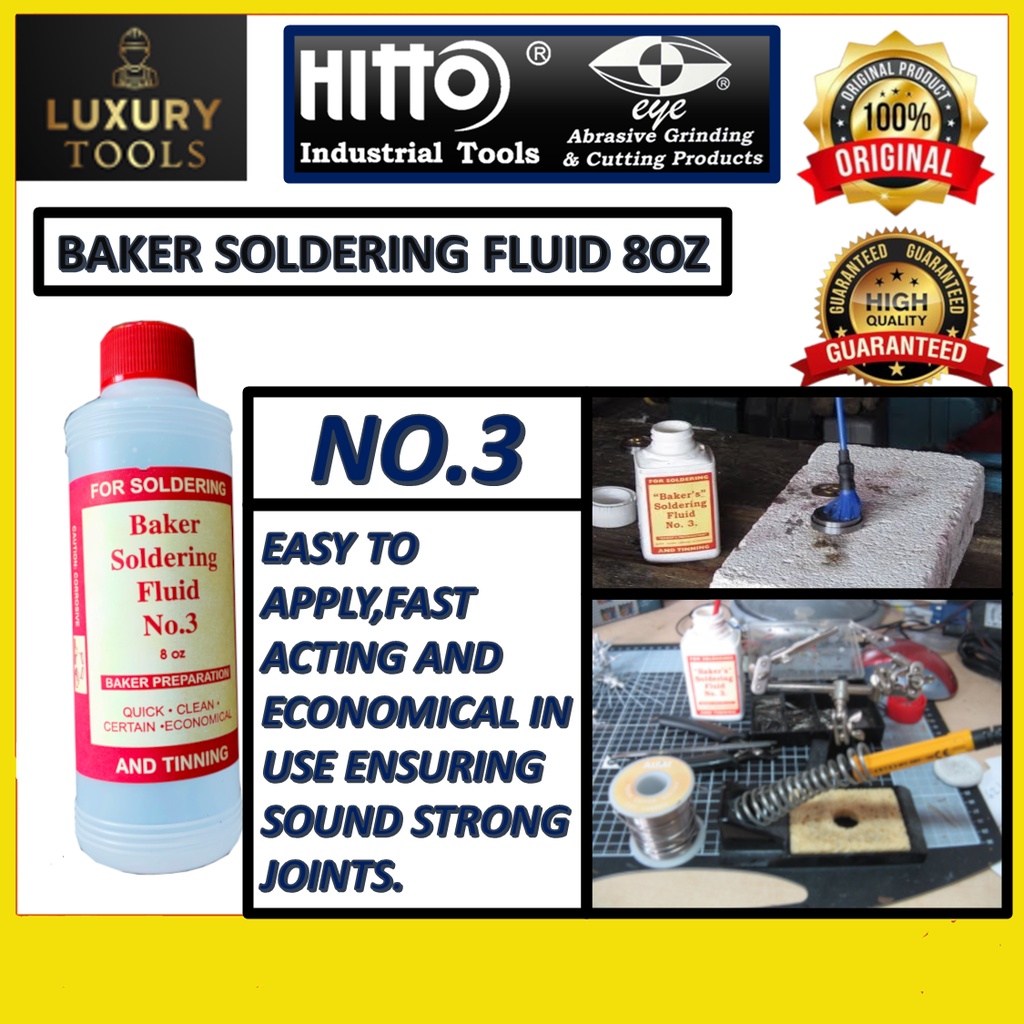 (100%)ORIGINAL No:3 BAKER SOLDERING FLUID 8OZ | Shopee Malaysia