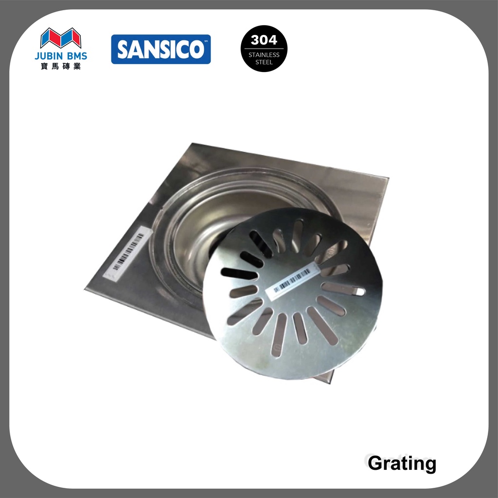 SANSICO GRATING S2-DR1-R S/STEEL DAISY ROUND GRATING KITCHEN OR ...