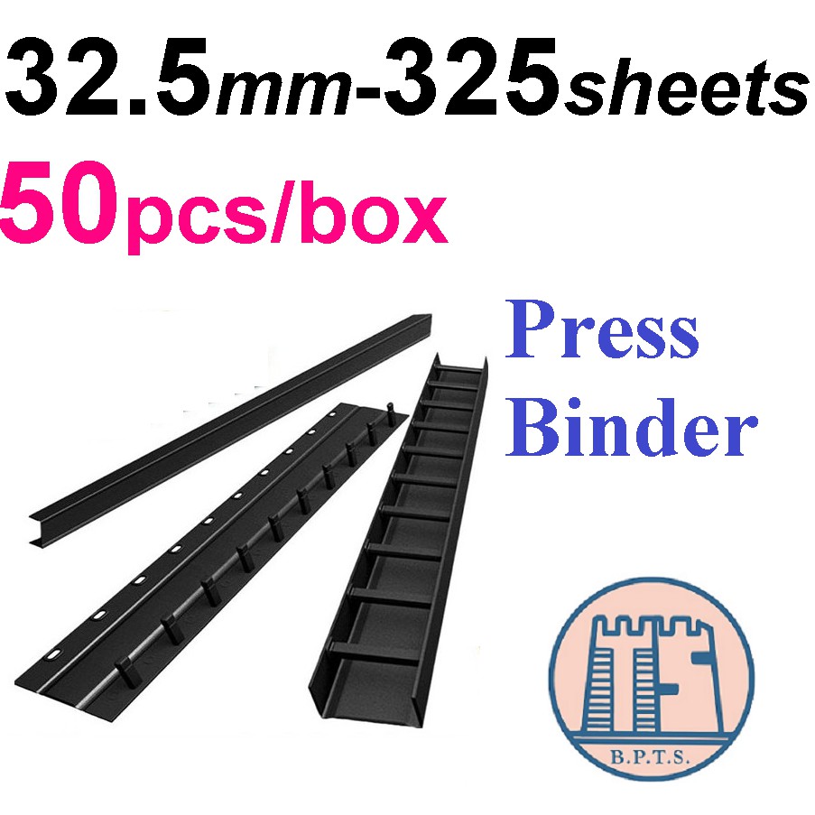 32.5mm Press Binder Comb/ Binding Strip/ Lock Binder (25/50 Pcs ...