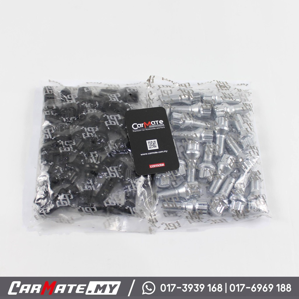 TPi 6 Spline Tuner Bolt M14 x 1.50 Wheel Fasteners Sport Rim Tayar Tyre ...