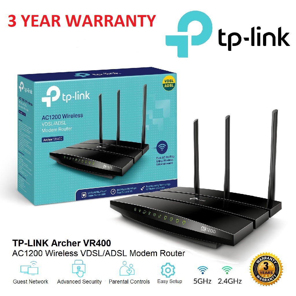 TP-Link TD-W8961N 300Mbps/TD-W9960/VR400 Wireless N ADSL2+ Modem Router ...