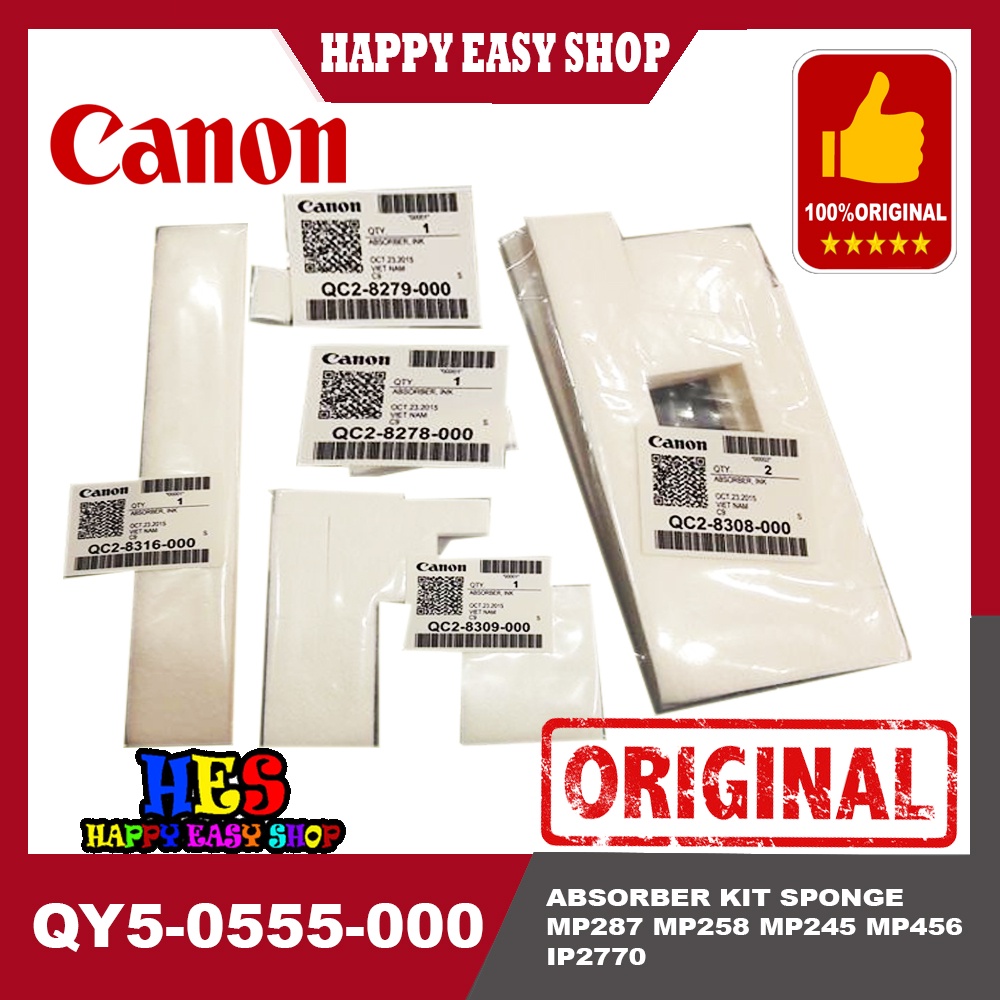 Official Original ABSORBER KIT SPONGE) FOR CANON PIXMA MP287 ( (QY5-0555-000) | Shopee Malaysia