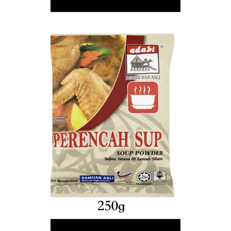 adabi perencah sup serbuk 250g | Shopee Malaysia