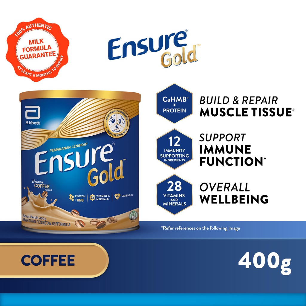 Ensure Gold Adult Complete Nutrition - Coffee Tin (400g) | Shopee Malaysia