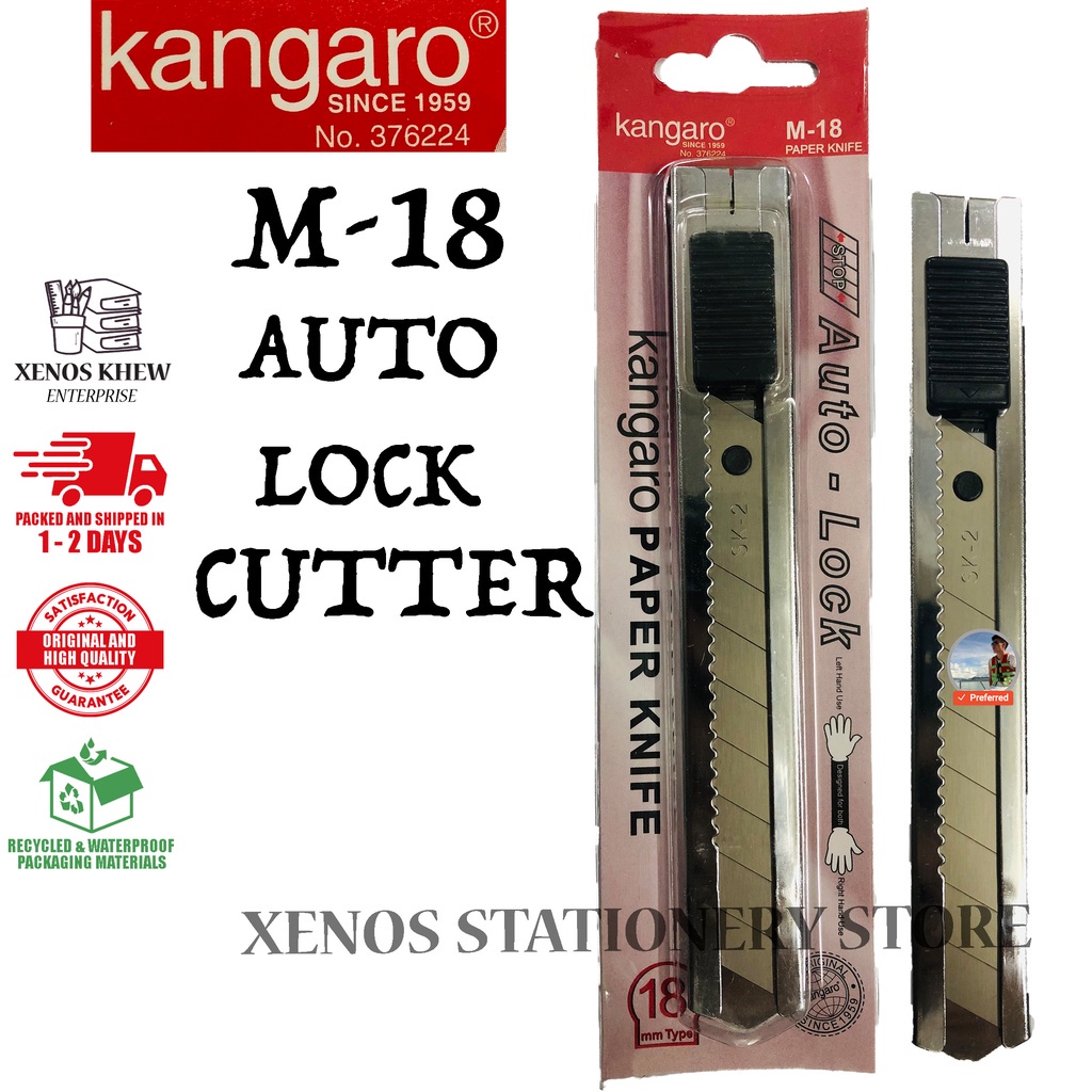 KANGARO M18 STEEL PAPER CUTTER KNIFE (READY STOCK / 100% ORIGINAL ...