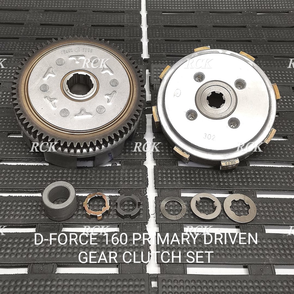 D FORCE DFORCE DEMAK 160 PRIMARY DRIVEN GEAR/COMPLATE CLUTCH SET ASSY ...