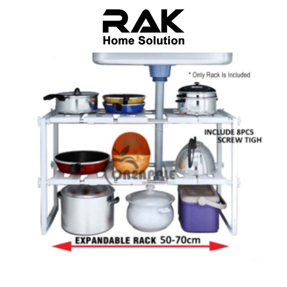 RAK Dua Tingkat Boleh Dikembangkan Di Bawah Penyimpanan Sinki ...