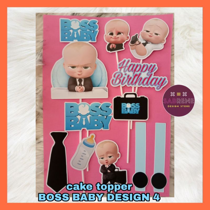 Cake Topper Boss Baby Design 4 Ready Stock | Shopee Malaysia