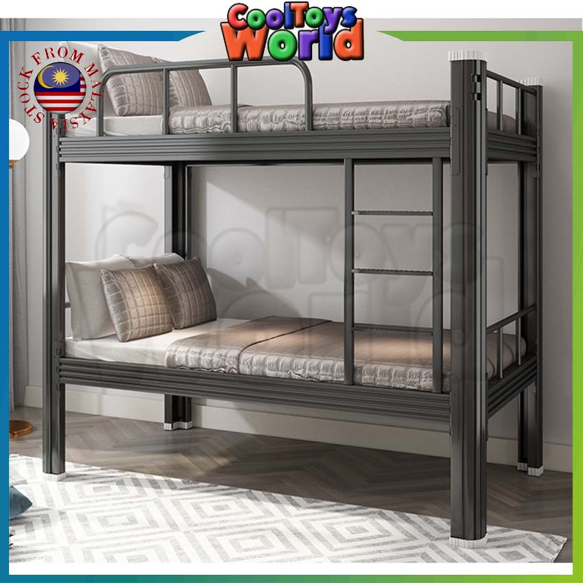SINGLE KATIL DOUBLE DECKER BED /KATIL DOUBLE DECKER BESI HIGH QUALITY ...