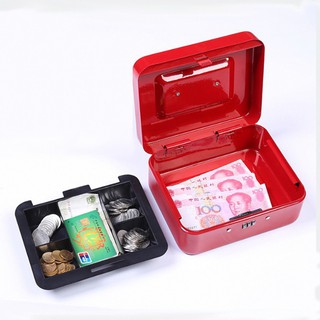 Peti Besi Kotak Keselamatan Simpan Duit Barang Kemas Berkunci Metal Petty Cash Box Safe Money ...