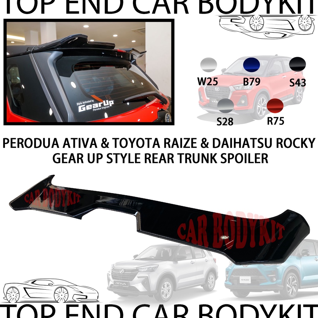 PERODUA ATIVA & TOYOTA RAIZE & DAIHATSU ROCKY GEAR UP STYLE REAR TRUNK ...