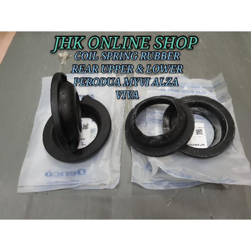 PRODUA MYVI VIVA ALZA KANCIL COIL SPRING RUBBER REAR UPPER&LOWER(UNTUK ...