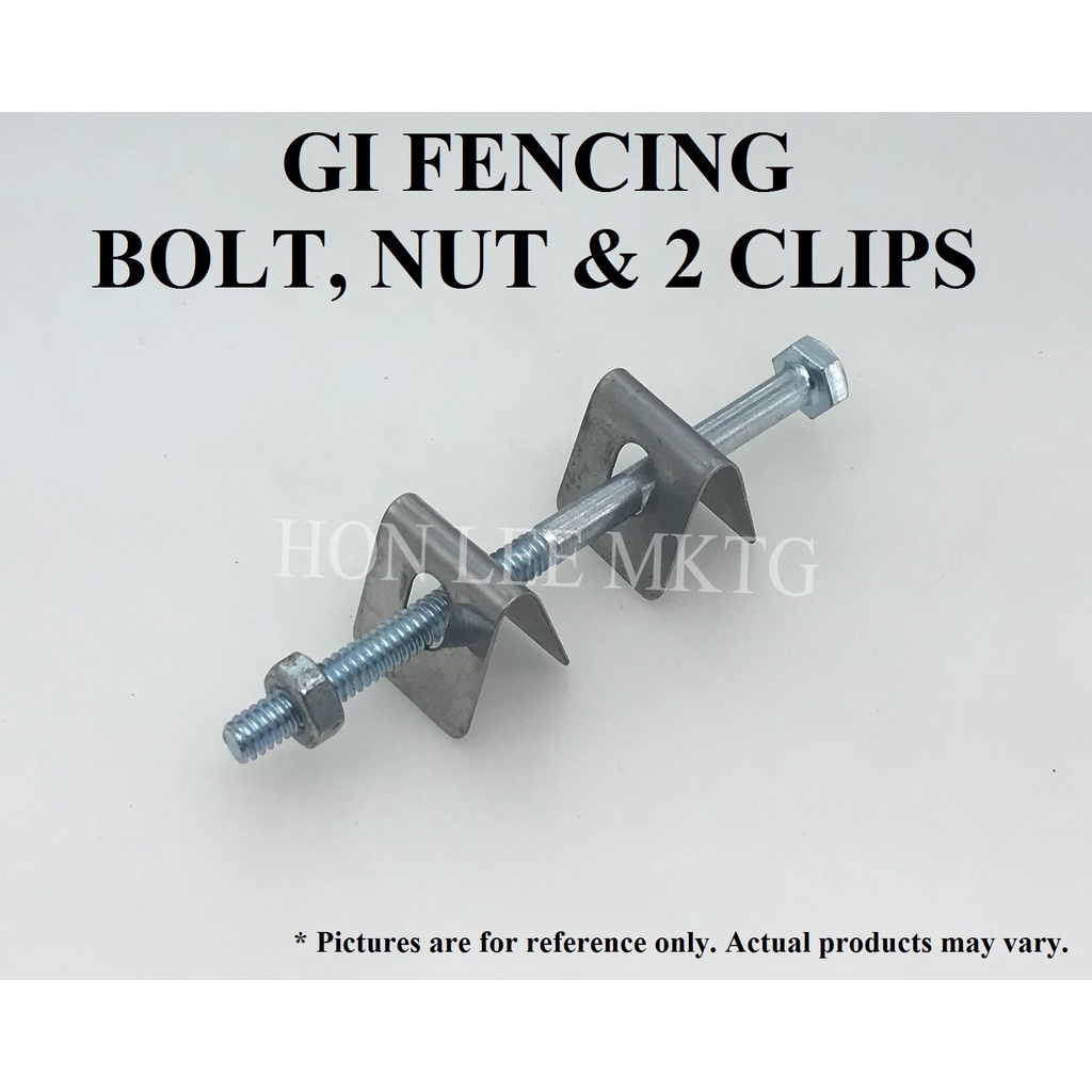(*READY STOCK*) GI FENCING BOLT, NUT & 2 CLIPS | Shopee Malaysia