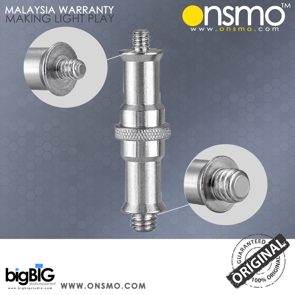 Onsmo Spigot Adapter Double End Stud Screw (1/4-inch & 3/8-inch) for ...