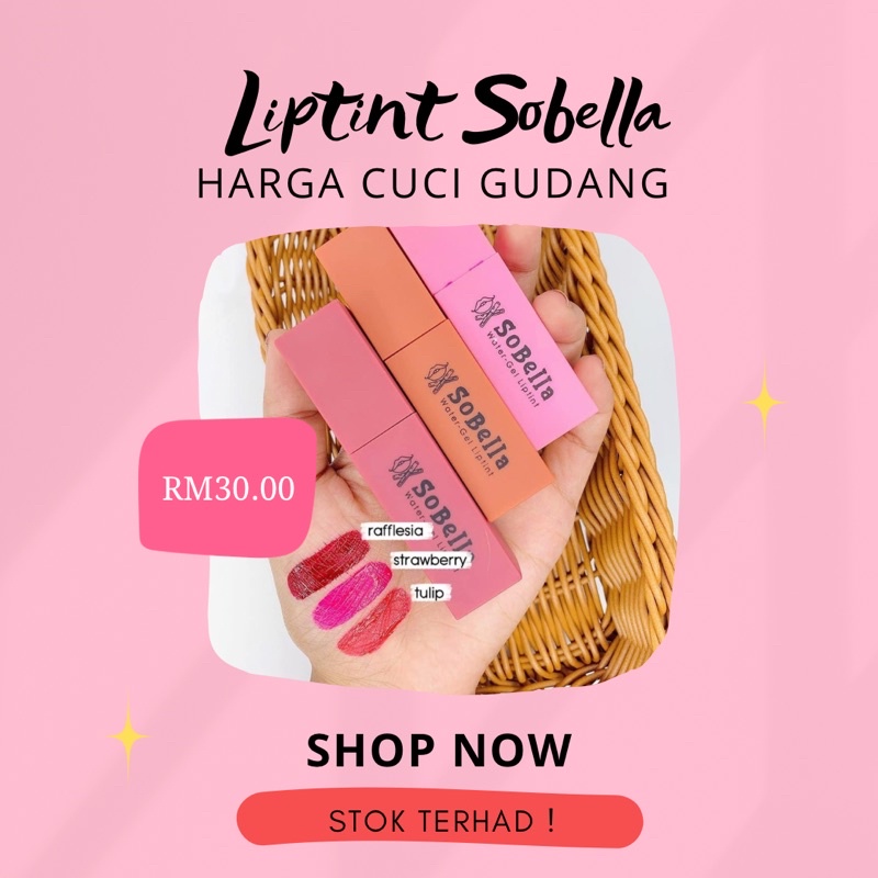 LIPTINT SOBELLA CLEAR STOCK !! | Shopee Malaysia