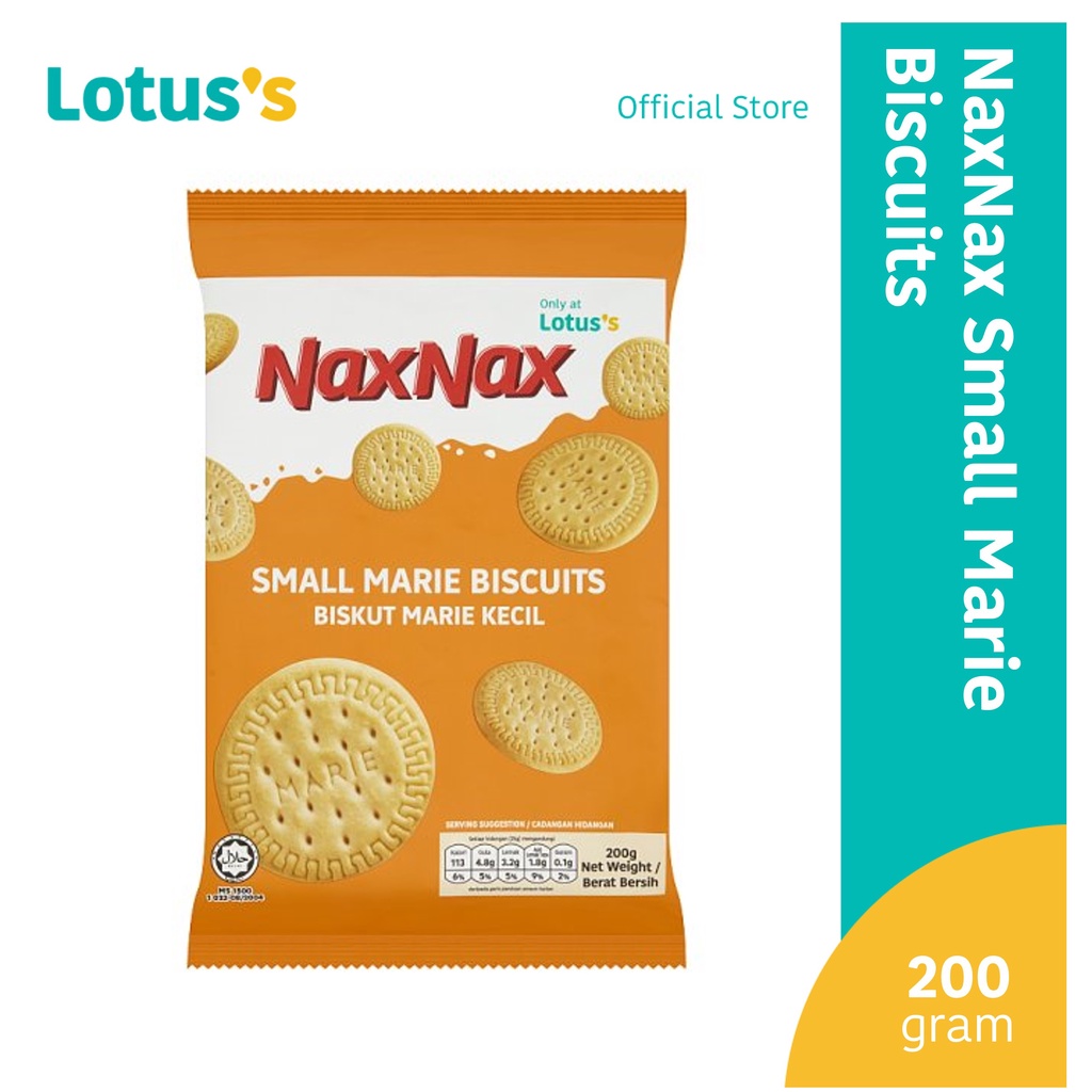 NaxNax Small Marie Biscuits 200g | Shopee Malaysia