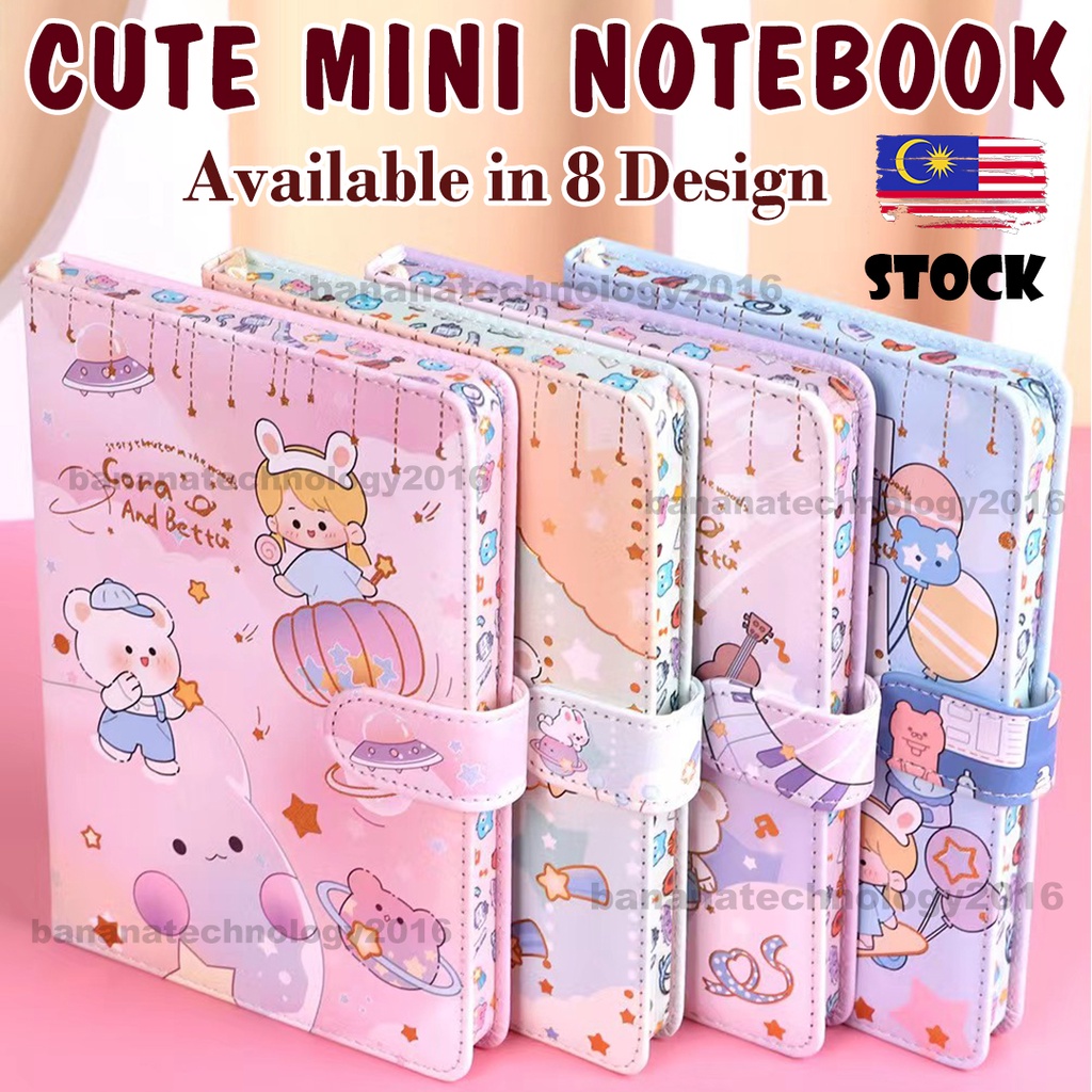Notebook Bear Notebook Cute Mini Notebook Cute A6 Notebook Buku Nota ...